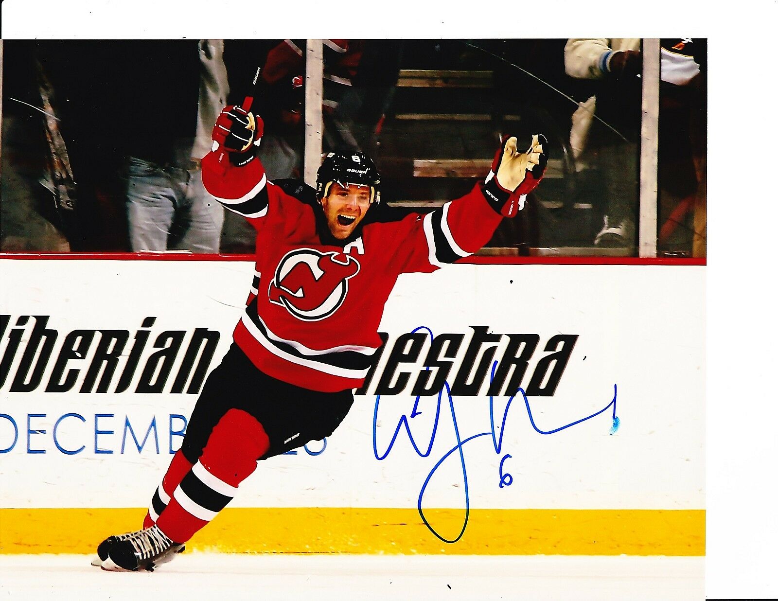 NEW JERSEY DEVILS ANDY GREENE SIGNED CELEBRATION 8X10 Collectible ...