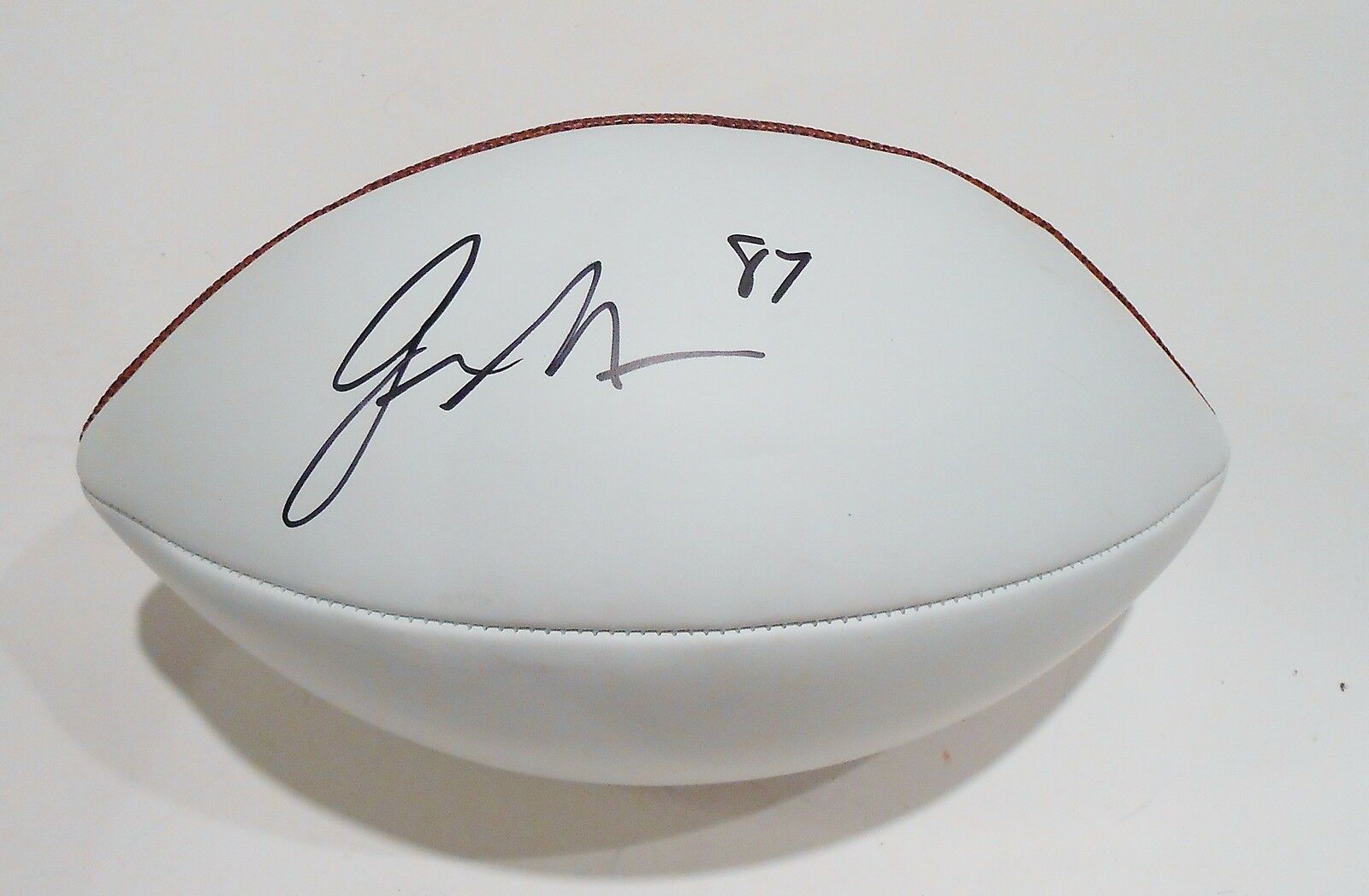 Jordan Matthews Signed White Panel Football w/COA Vanderbilt Commodores ...