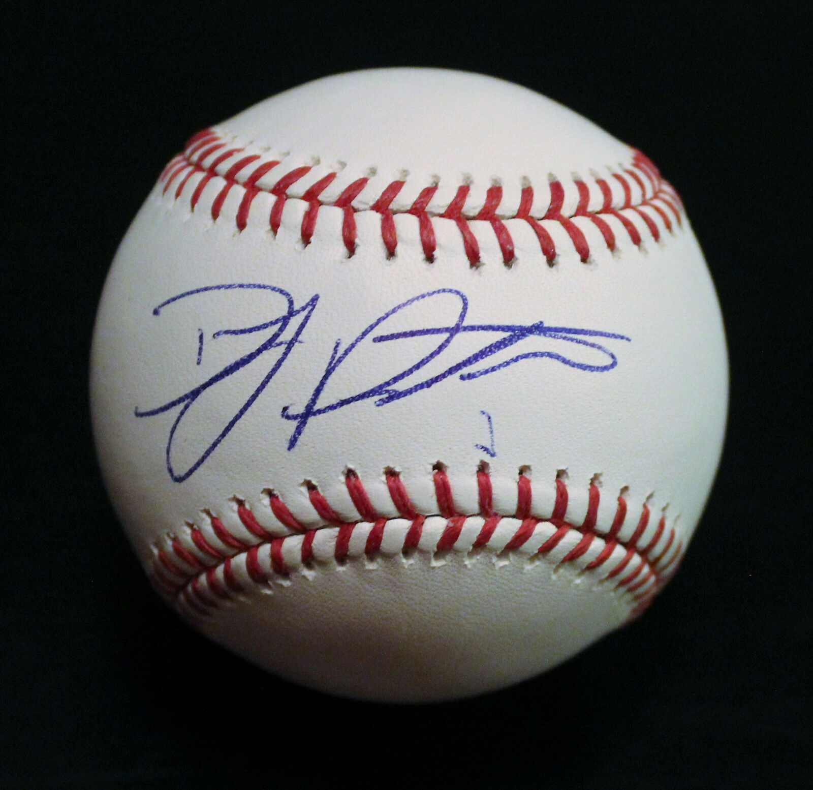 DJ Peters Signed Official Major League Baseball w/Beckett COA Dodgers ...