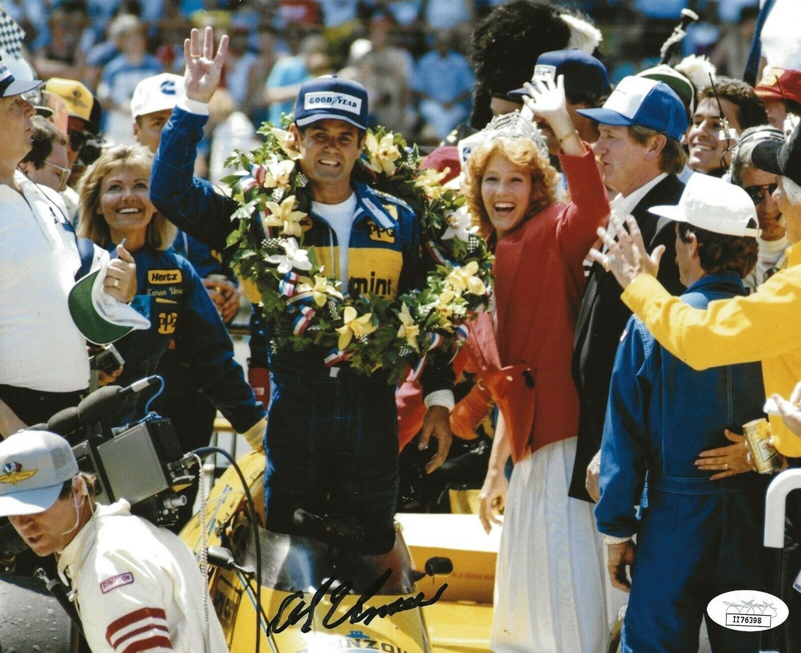 Al Unser Sr. Indy 500 signed Racing 8x10 photo autographed Big Al 4 JSA ...