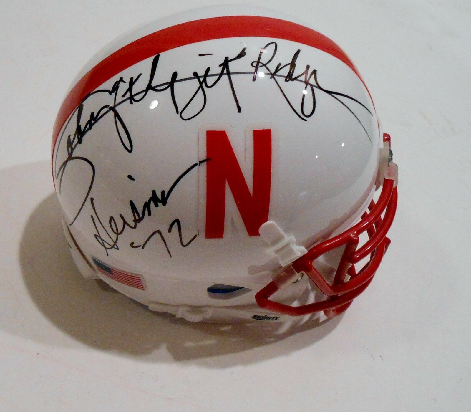 Johnny Rodgers Signed Nebraska Cornhuskers Mini Helmet w/COA ...