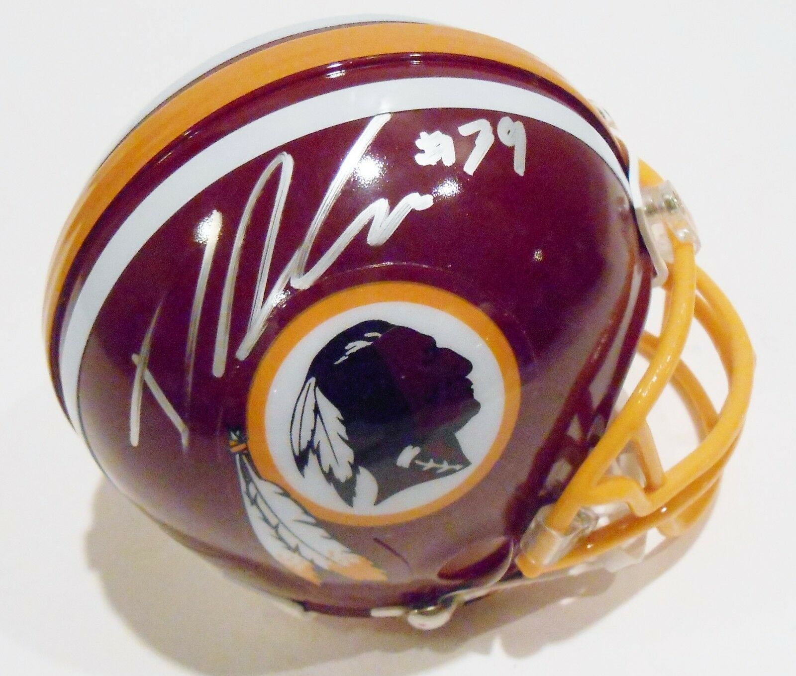 David Amerson Signed Washington Redskins Mini Replica Football Helmet w ...