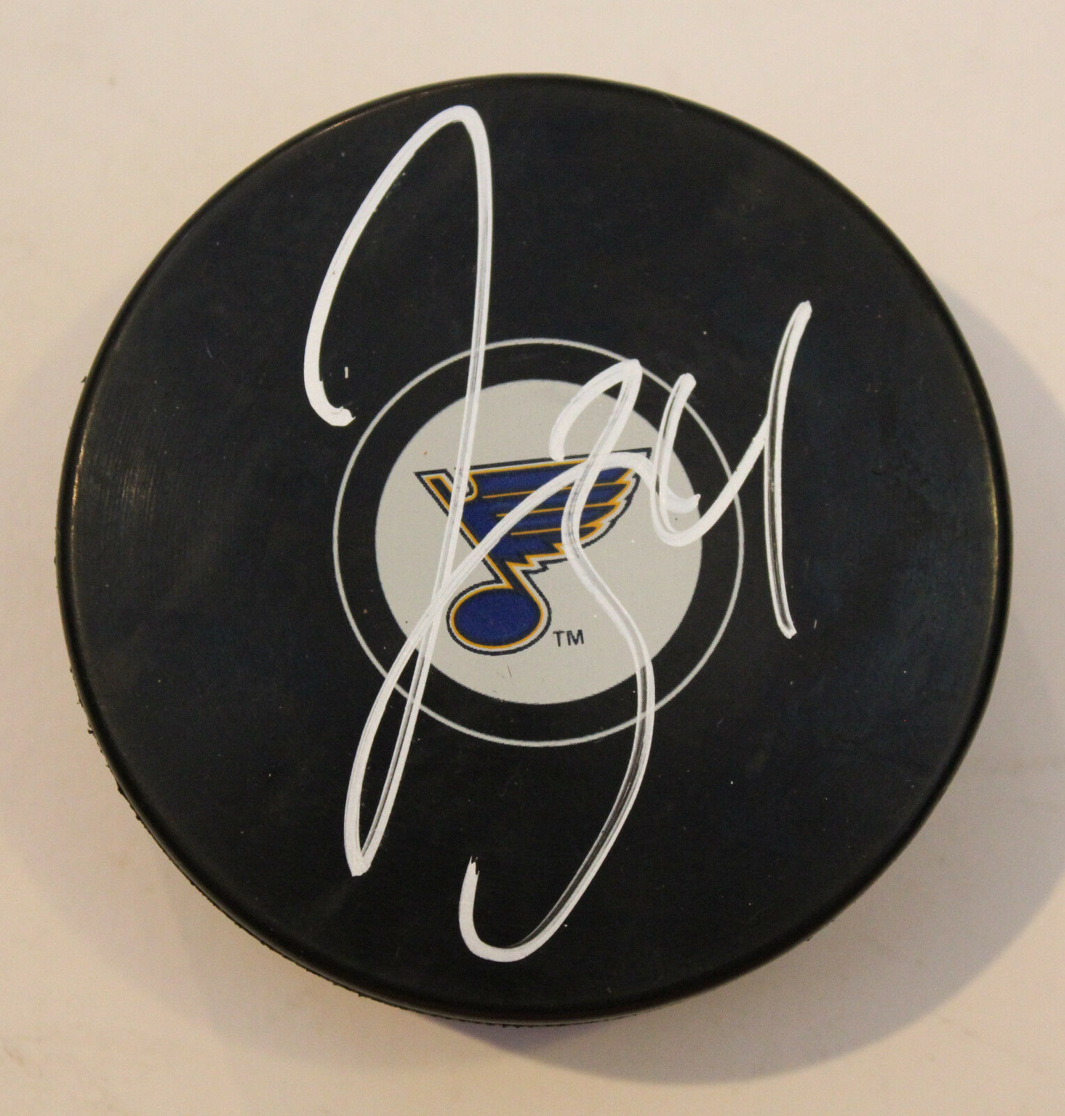 Jake Allen Signed St. Louis Blues Logo Hockey Puck w/COA Autograph ...