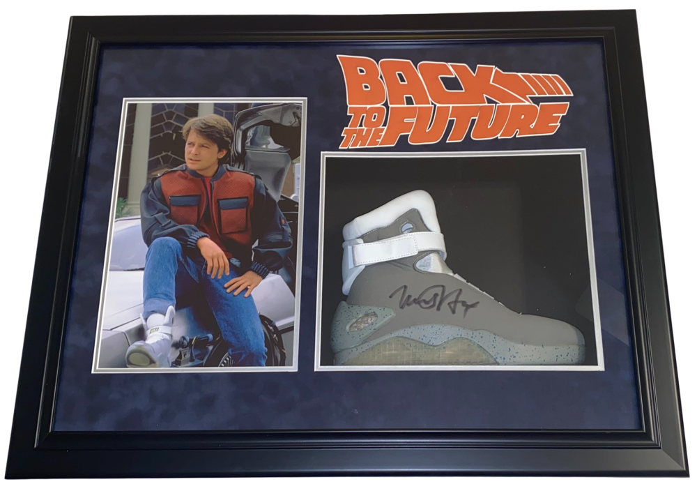 MICHAEL J FOX AUTOGRAPHED SIGNED BACK TO THE FUTURE MARTY MCFLY SHOE ...