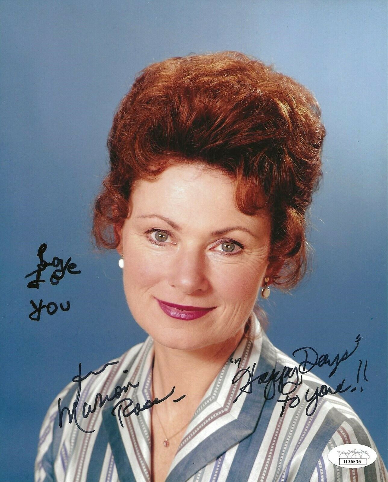 Marion Ross signed Happy Days 8x10 photo autographed Marion Cunningham ...