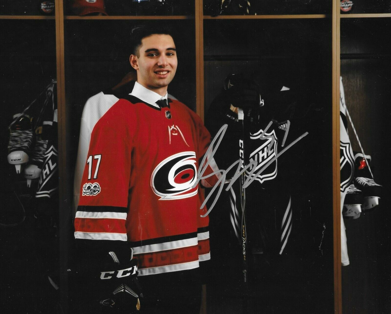 Stelio Mattheos signed Carolina Hurricanes 8x10 photo autographed Canes ...