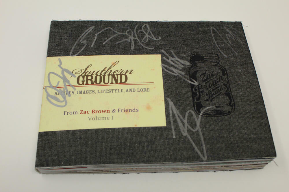 ZAC BROWN BAND SIGNED AUTOGRAPH "SOUTHERN GROUND" BOOK - COUNTRY MUSIC ...