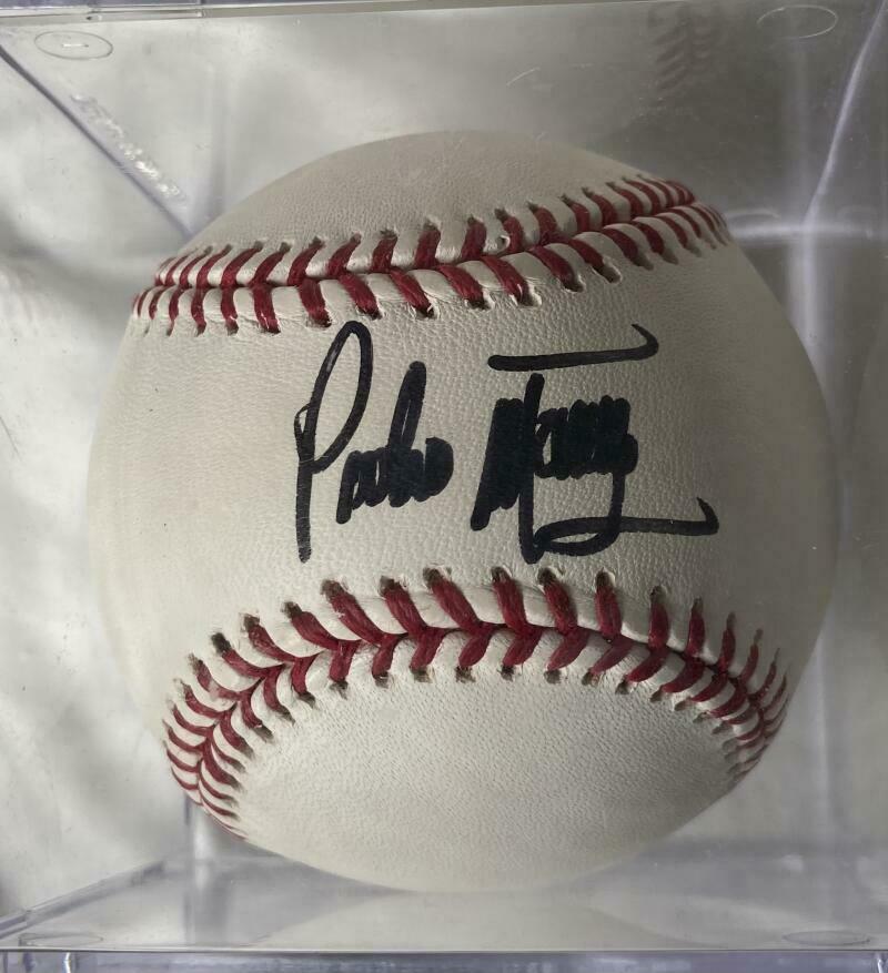 PEDRO MARTINEZ SIGNED AUTOGRAPH OFFICIAL OMLB BASEBALL - VERY RARE RED ...