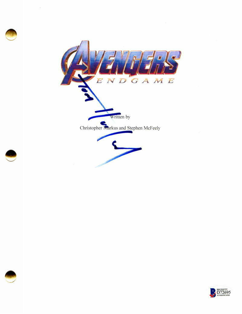 TOM HOLLAND SIGNED AUTOGRAPH - AVENGERS ENDGAME MOVIE SCRIPT - ROBERT ...