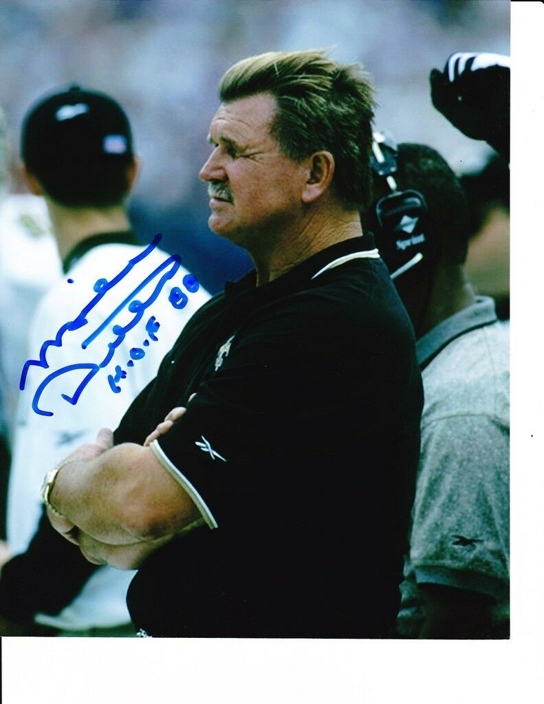 NEW ORLEANS SAINTS MIKE DITKA SIGNED BLACK SHIRT 8X10 Collectible ...