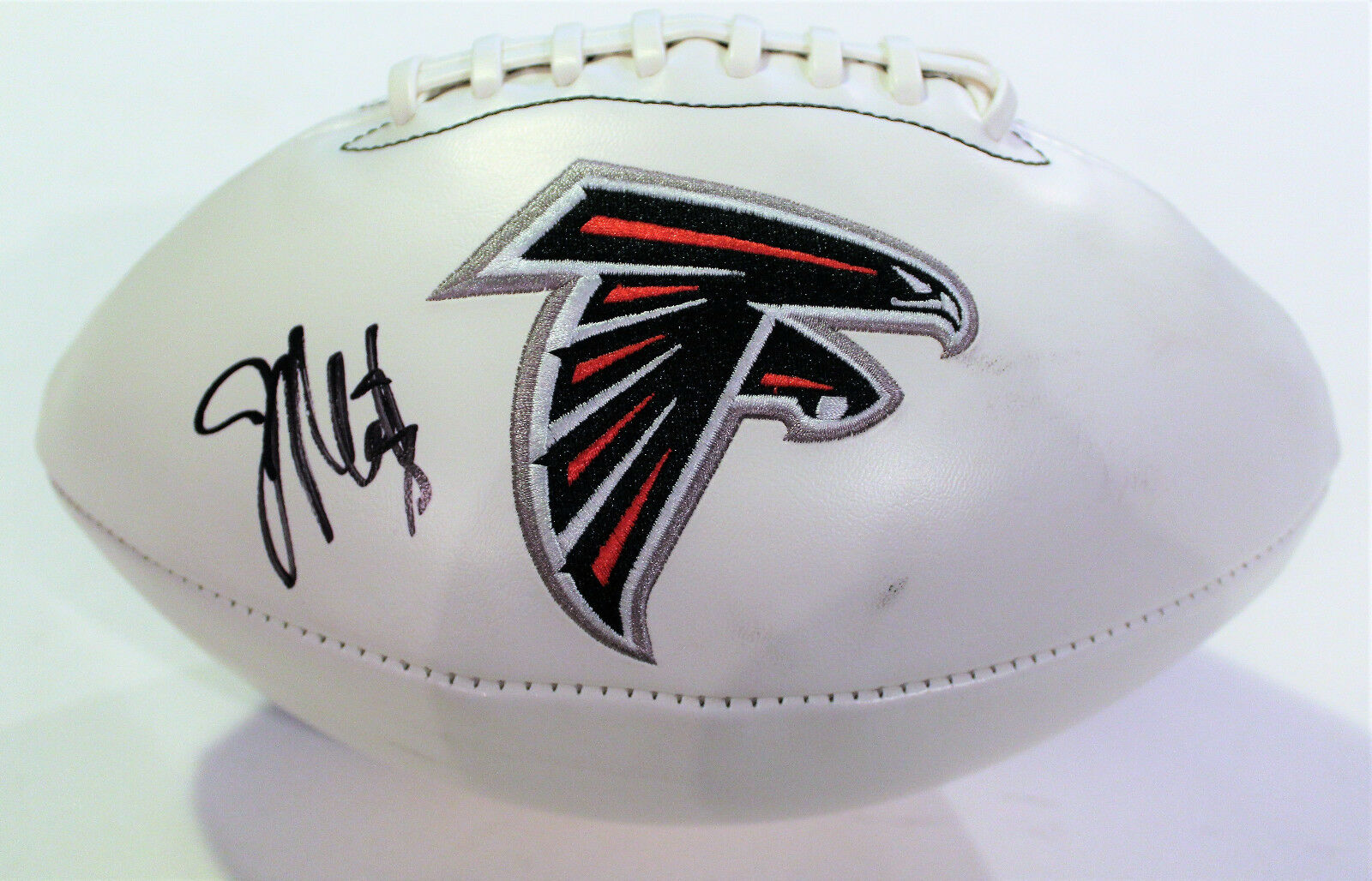 Jake Matthews Signed Atlanta Falcons Logo Football w/COA Texas A&M ...