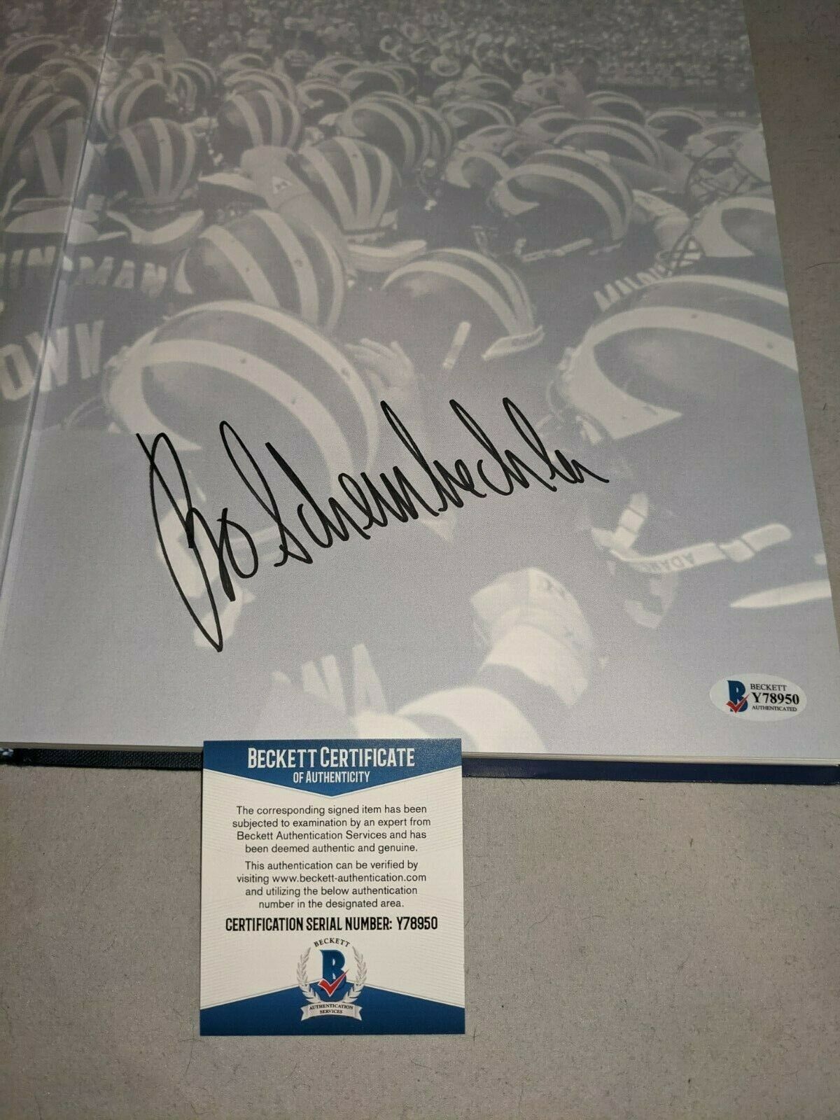 MICHIGAN WOLVERINES BO SCHEMBECHLER signed autographed "TRADITION" BOOK ...