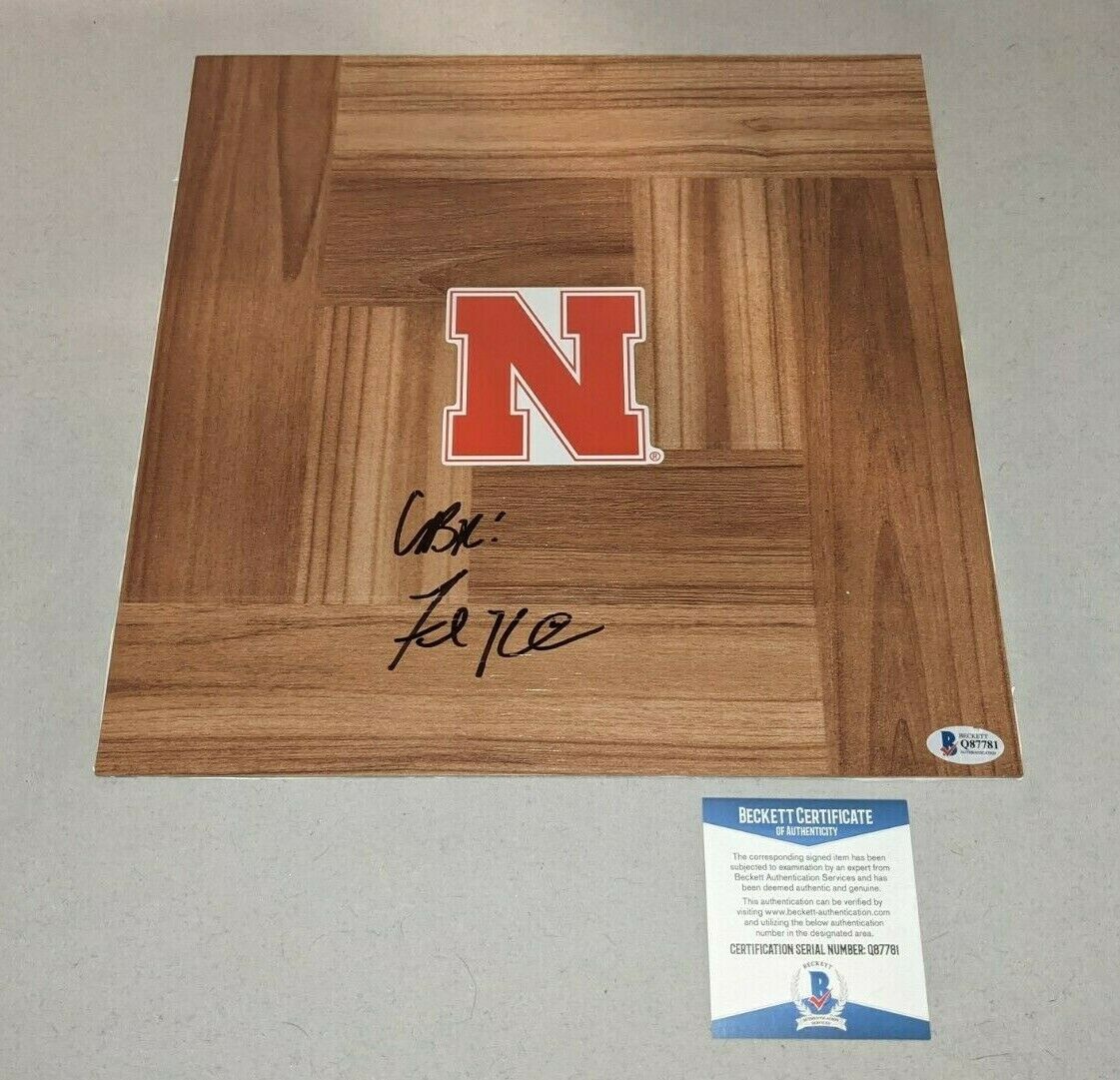 NEBRASKA CORNHUSKERS FRED HOIBERG signed auto'd FLOOR BOARD TILE ...