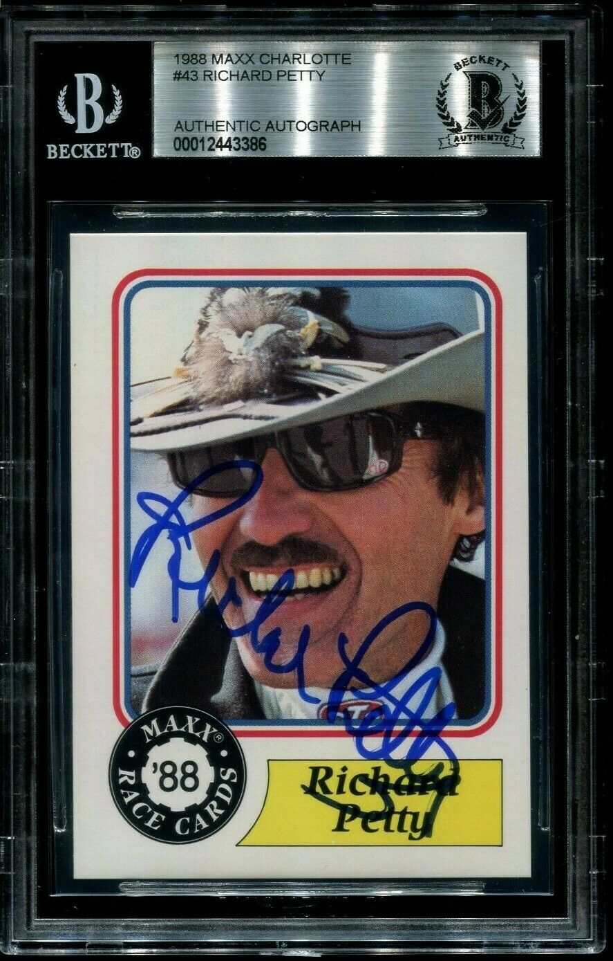 THE KING RICHARD PETTY signed autographed 1988 MAXX ROOKIE CARD RC ...