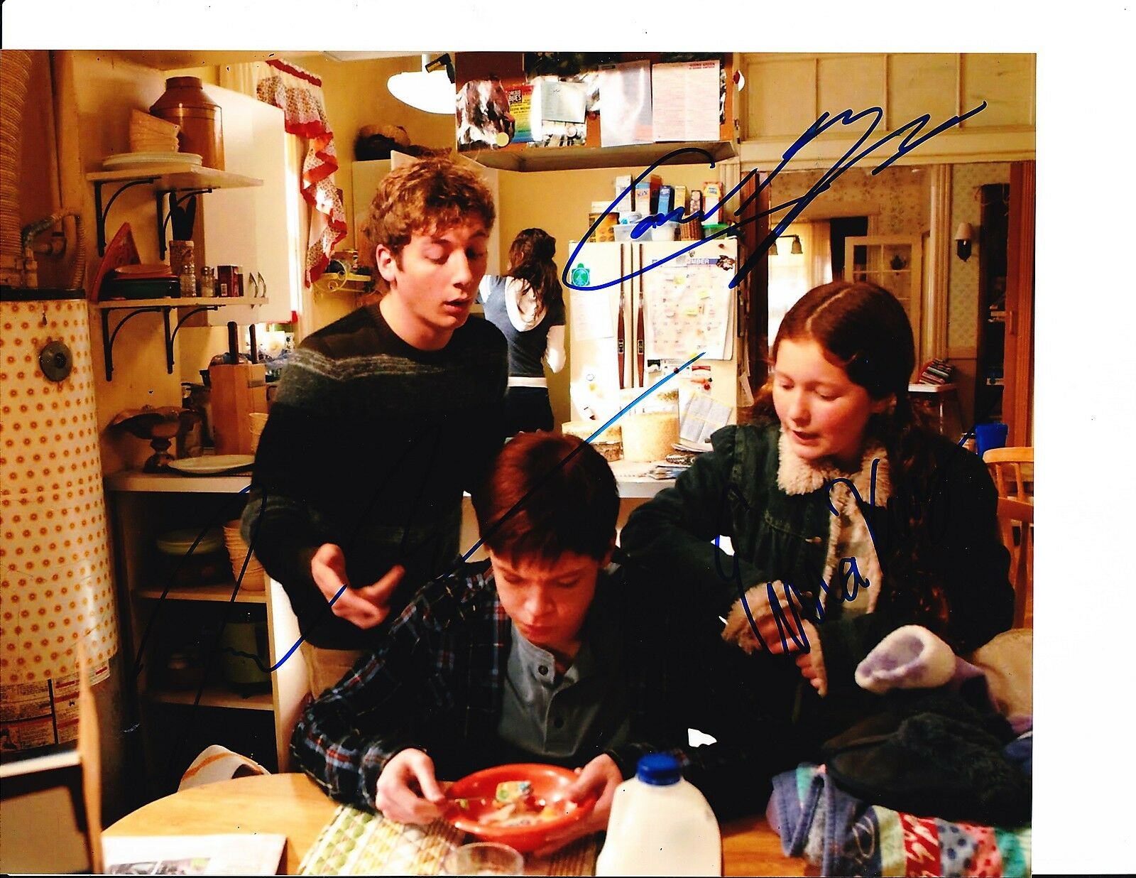 SHAMELESS JEREMY ALLEN WHITE EMMA KENNEY CAM MONAGHAN SIGNED 8X10 DEB ...
