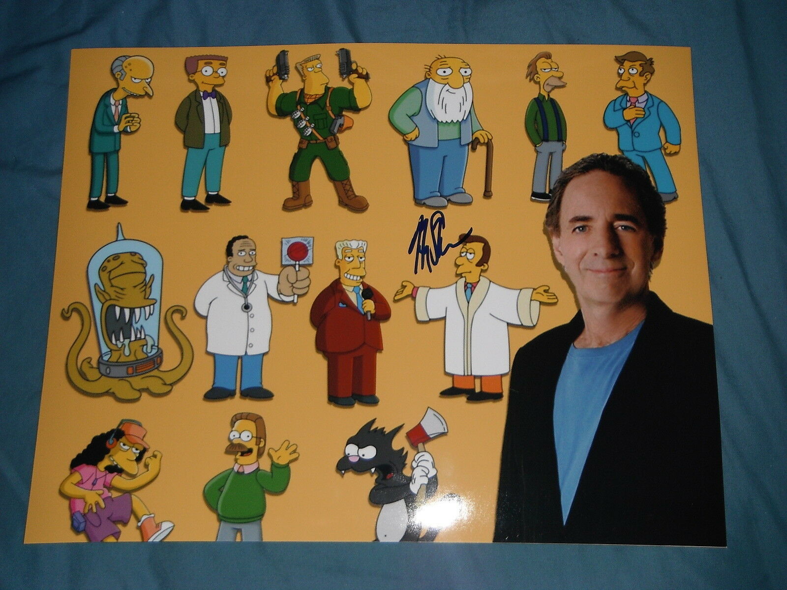 THE SIMPSONS HARRY SHEARER SIGNED CHARACTERS 11X14 Collectible ...