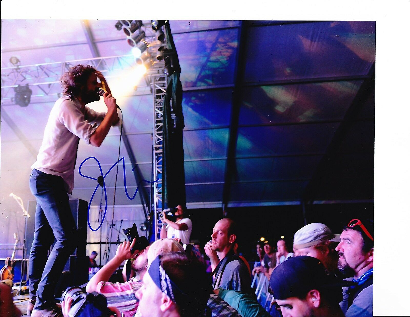 FATHER JOHN MISTY JOSHUA TILLMAN SIGNED ON STAGE 8X10 Collectible ...
