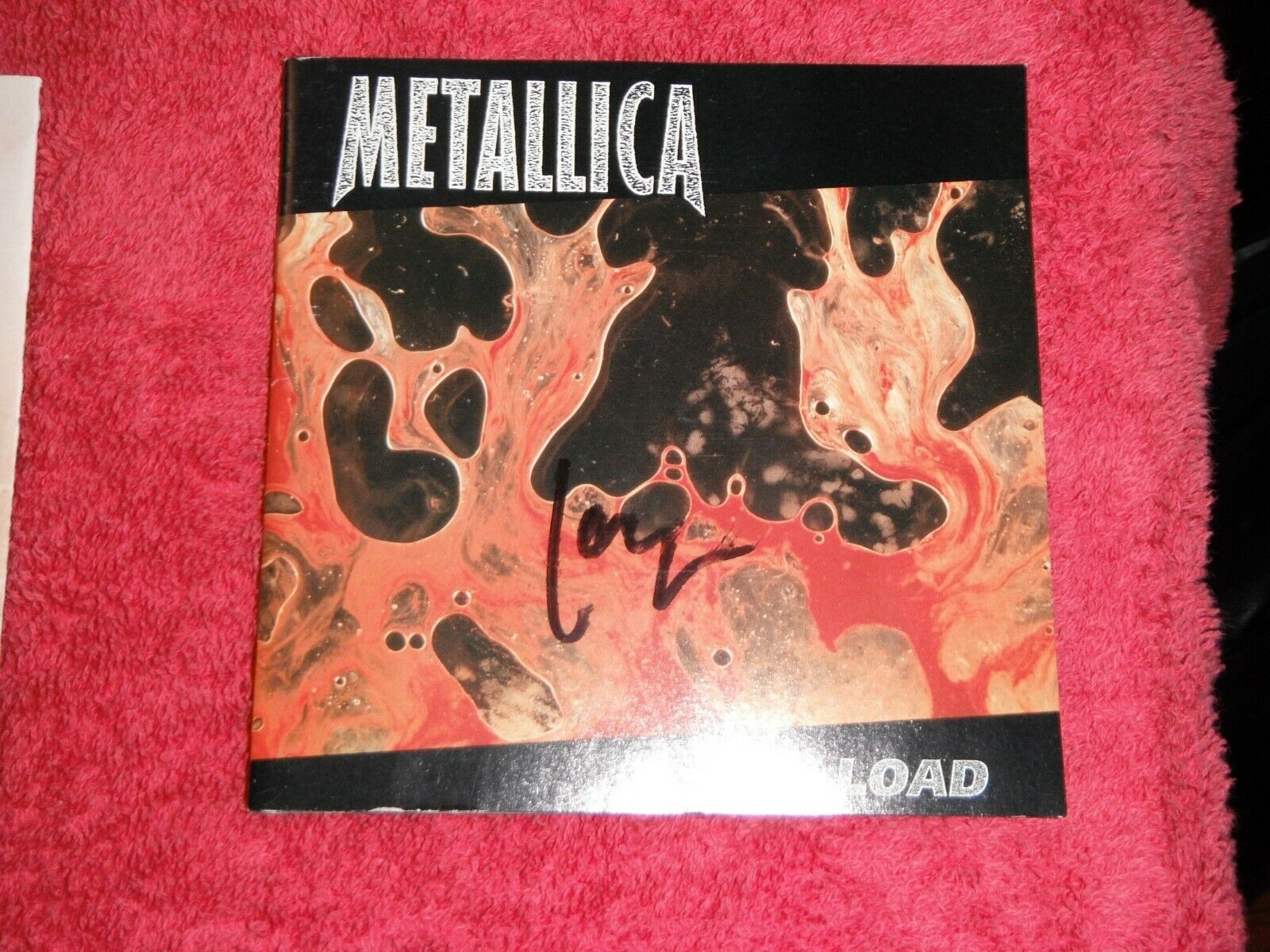 METALLICA LARS ULRICH SIGNED LOAD CD COVER Collectible Memorabilia ...