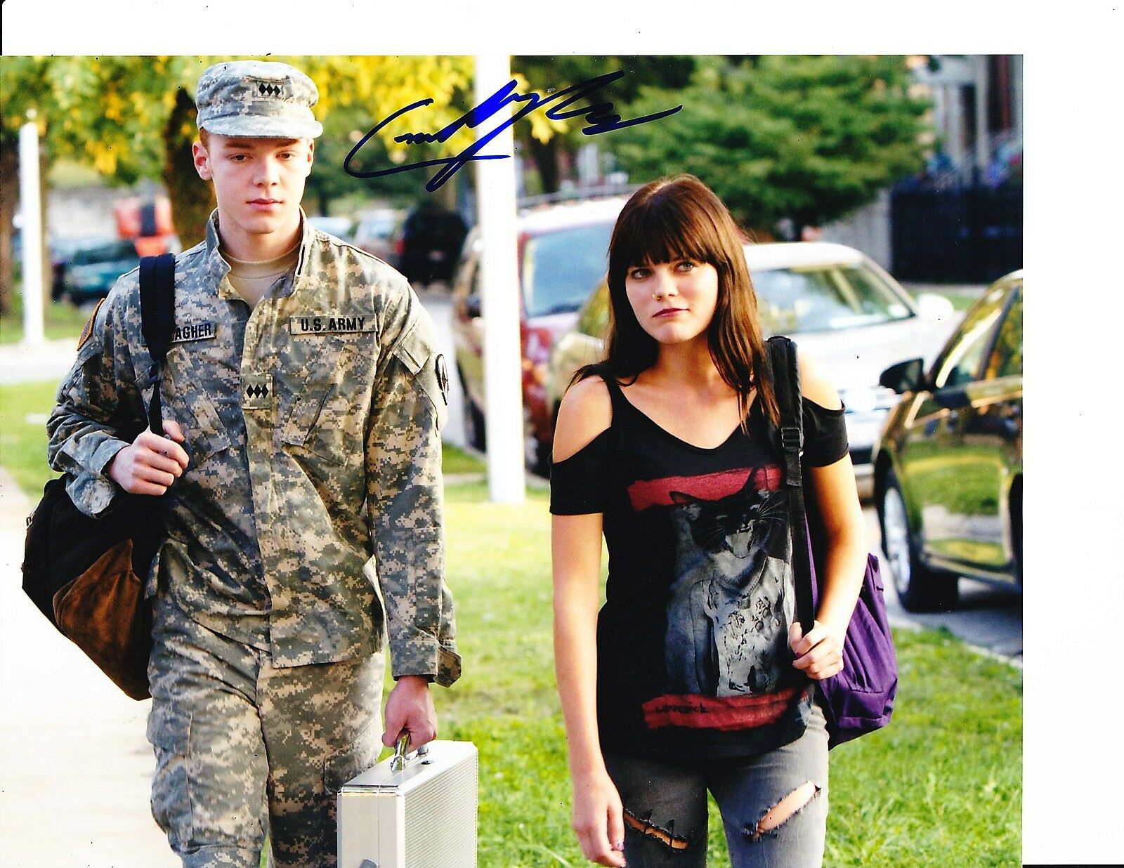 SHAMELESS CAMERON MONAGHAN SIGNED IN SOLDIER UNIFORM 8X10 IAN GALLAGHER ...