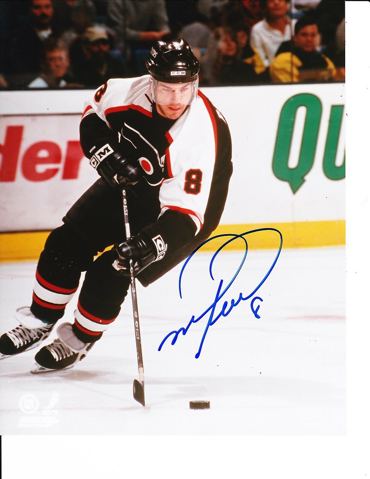 PHILADELPHIA FLYERS MARK RECCHI SIGNED BLACK JERSEY 8X10 Collectible ...