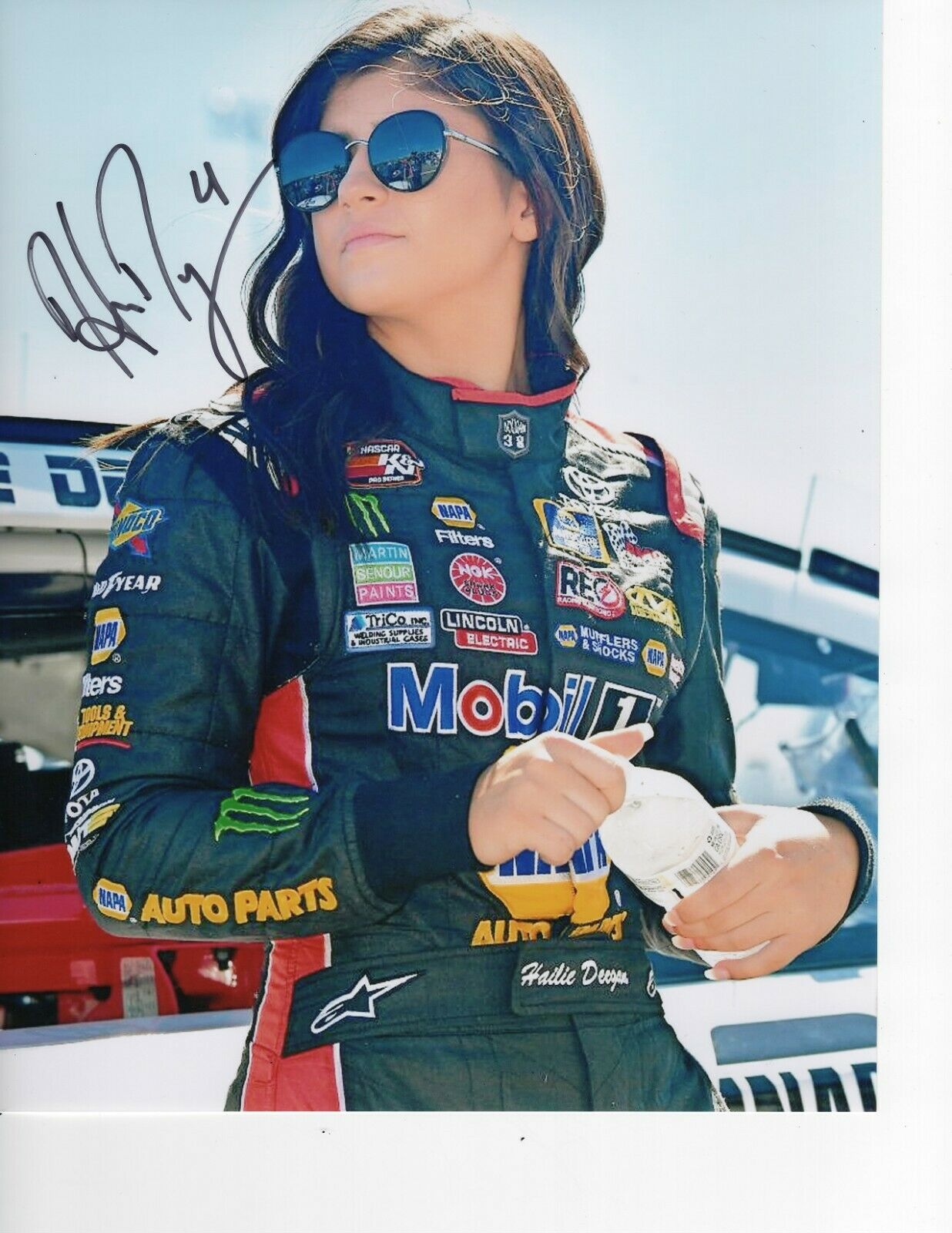 RACING RISING STAR HAILIE DEEGAN SIGNED 8X10 SUPER HOT!! Collectible ...