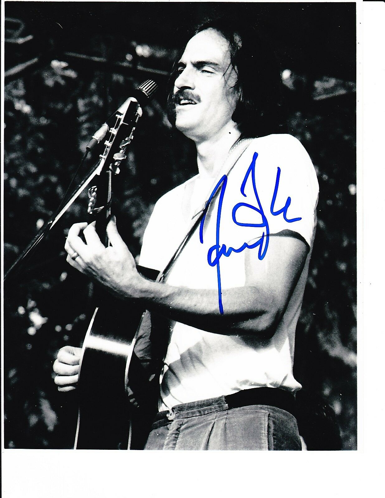 JAMES TAYLOR SIGNED OLD SCHOOL 8X10 Collectible Memorabilia | Autographia