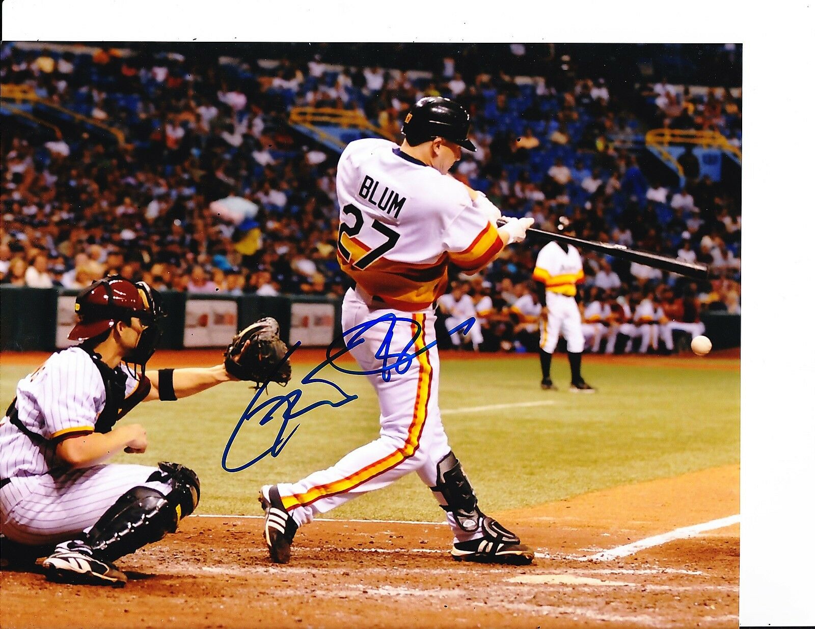 HOUSTON ASTROS GEOFF BLUM SIGNED 8X10 Collectible Memorabilia | Autographia