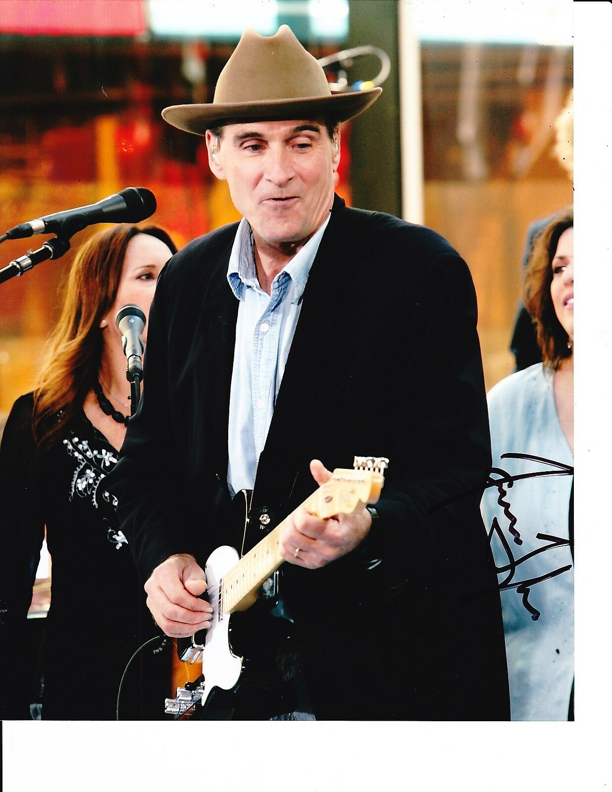 JAMES TAYLOR SIGNED COOL HAT 8X10 Collectible Memorabilia | Autographia