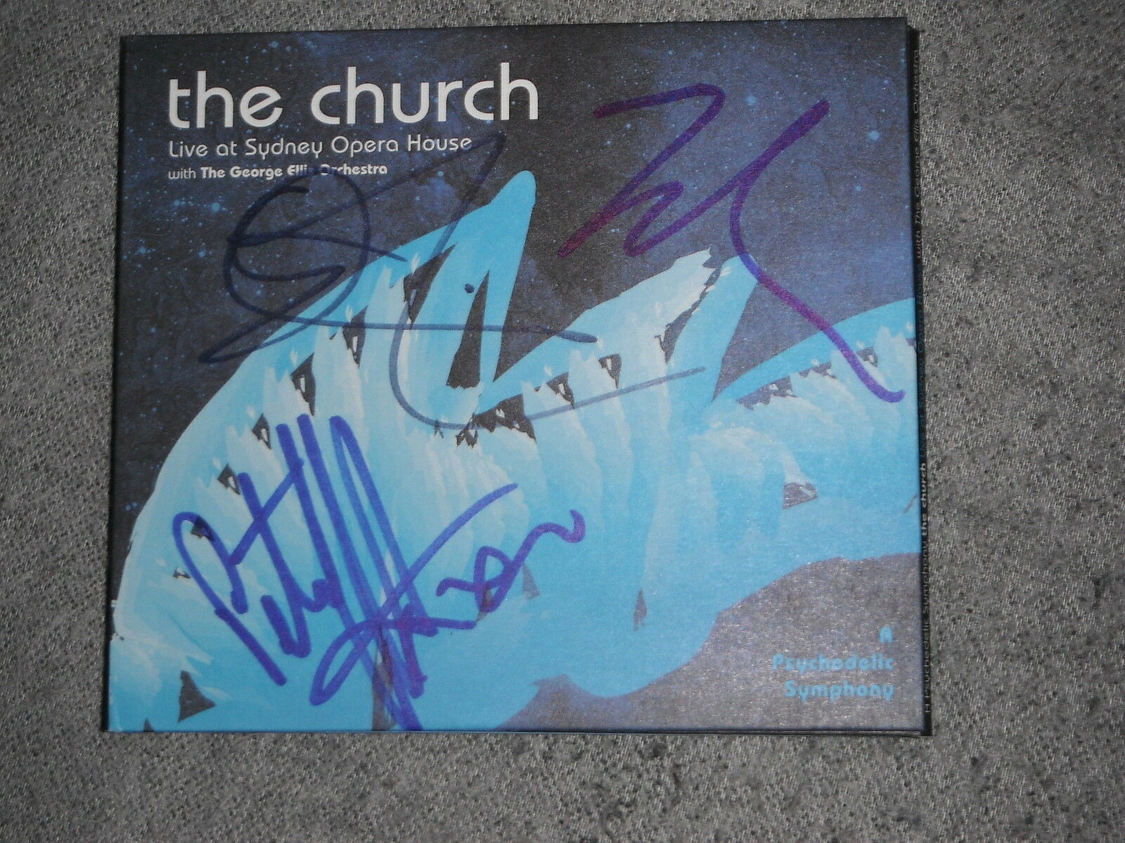 THE CHURCH GROUP SIGNED LIVE AT SYDNEY OPERA HOUSE CD COVER CASE ...