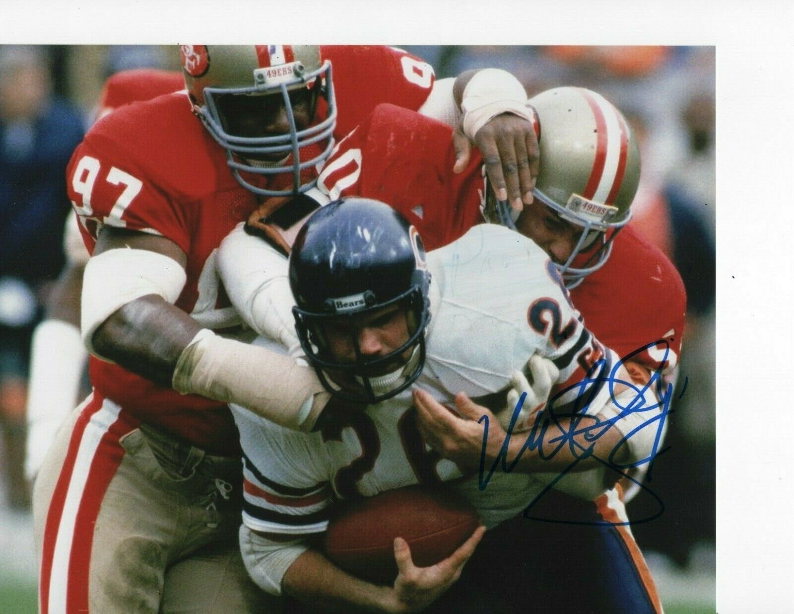 CHICAGO BEARS MATT SUHEY SIGNED RUNNING BALL 8X10 Collectible ...