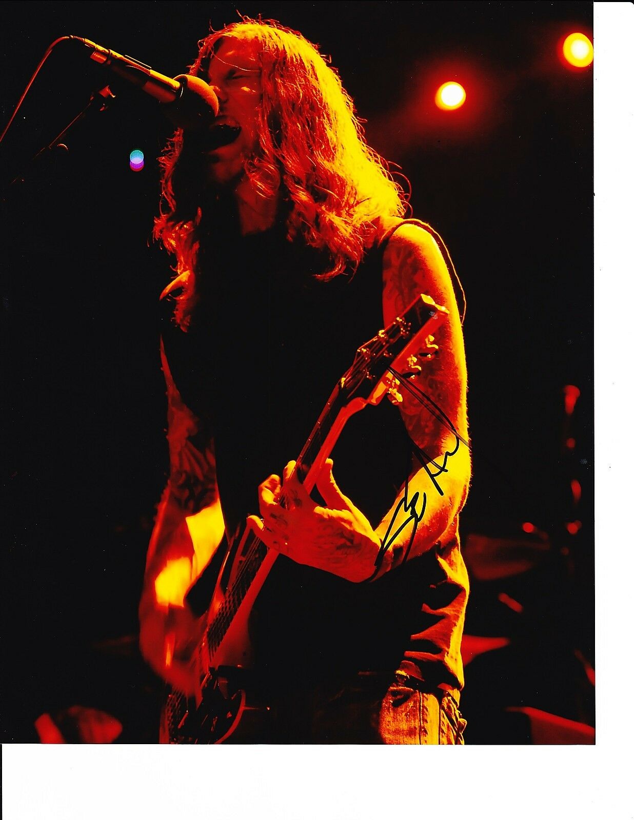 SMILE EMPTY SOUL SEAN DANIELSON SIGNED IN CONERT 8X10 Collectible ...