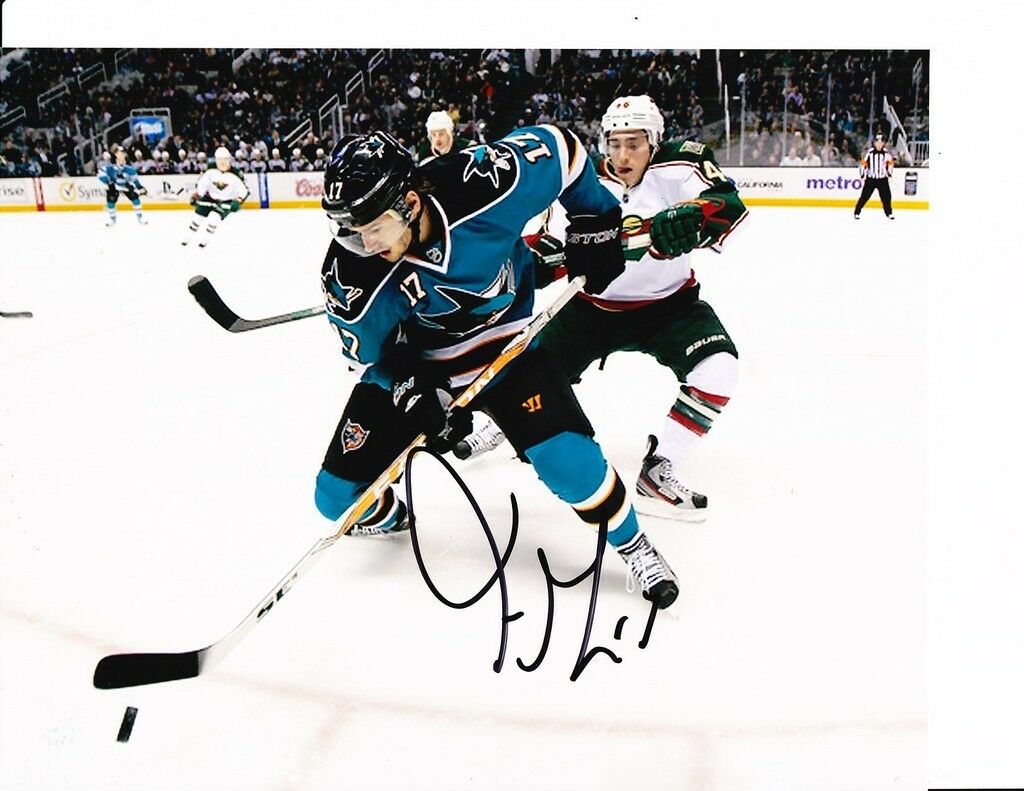 SAN JOSE SHARKS TORREY MITCHELL SIGNED TURNING 8X10 Collectible ...