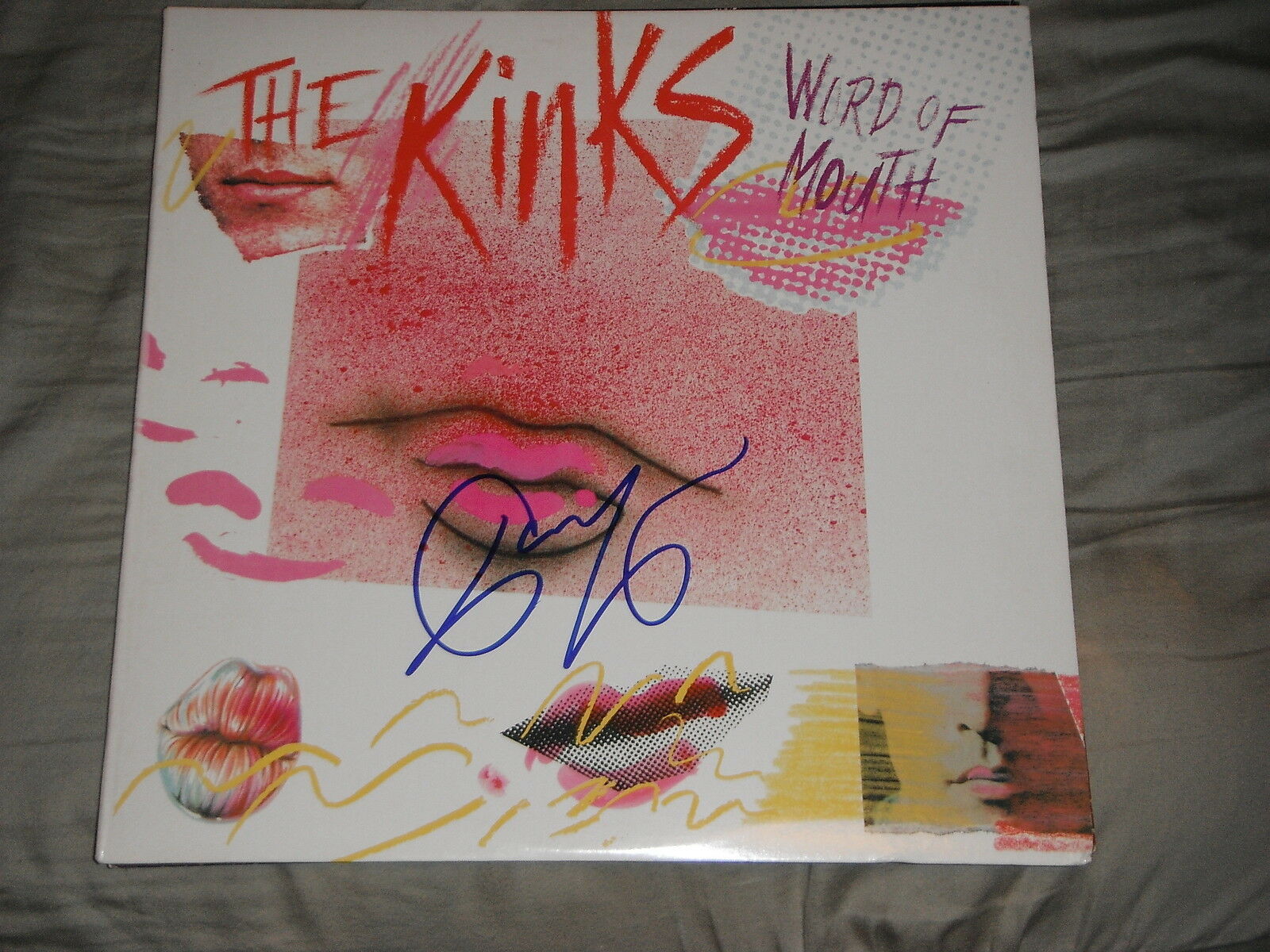 THE KINKS DAVE DAVIES SIGNED WORD OF MOUTH VINYL ALBUM Collectible ...