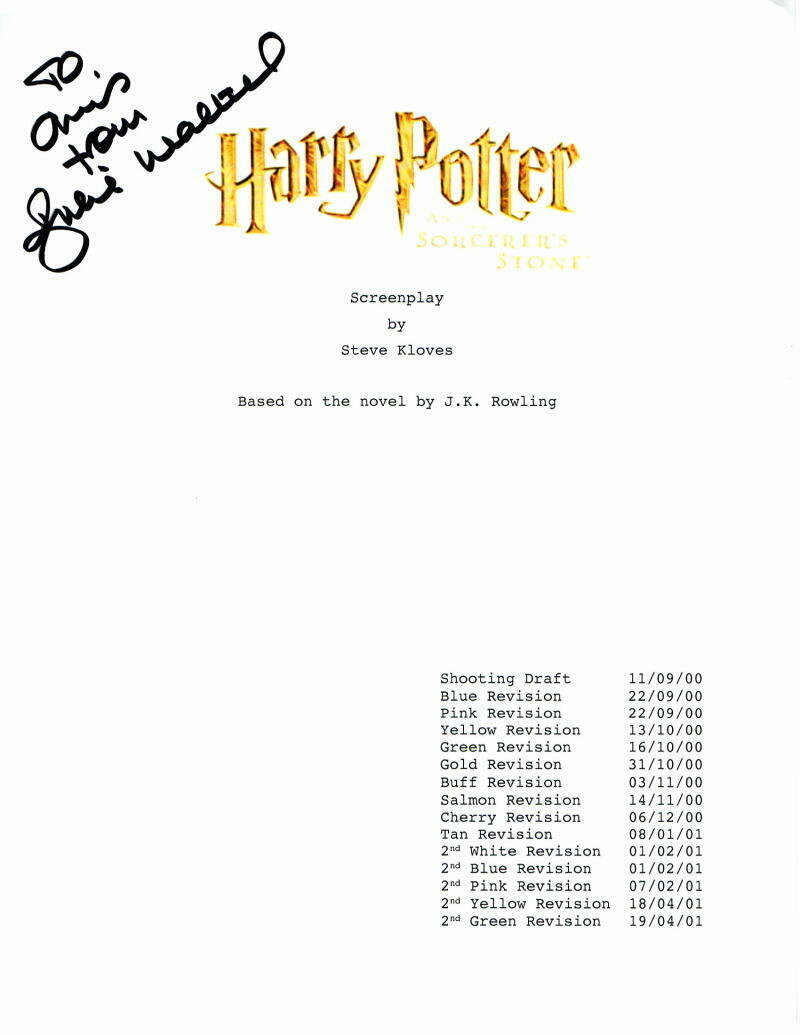 JULIE WALTERS SIGNED AUTOGRAPH HARRY POTTER AND THE SORCER'S STONE ...