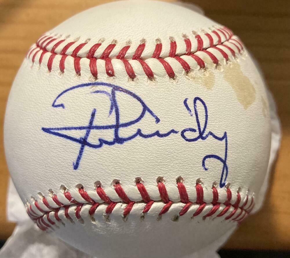 RON GUIDRY SIGNED AUTOGRAPH OFFICIAL OMLB BASEBALL VERY RARE YANKEES ...