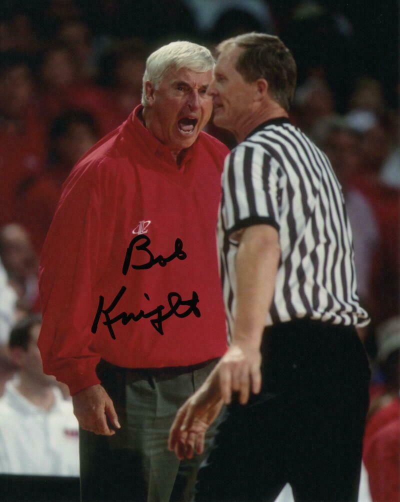 BOBBY BOB KNIGHT SIGNED AUTOGRAPH 8X10 PHOTO - LEGENDARY INDIANA ...
