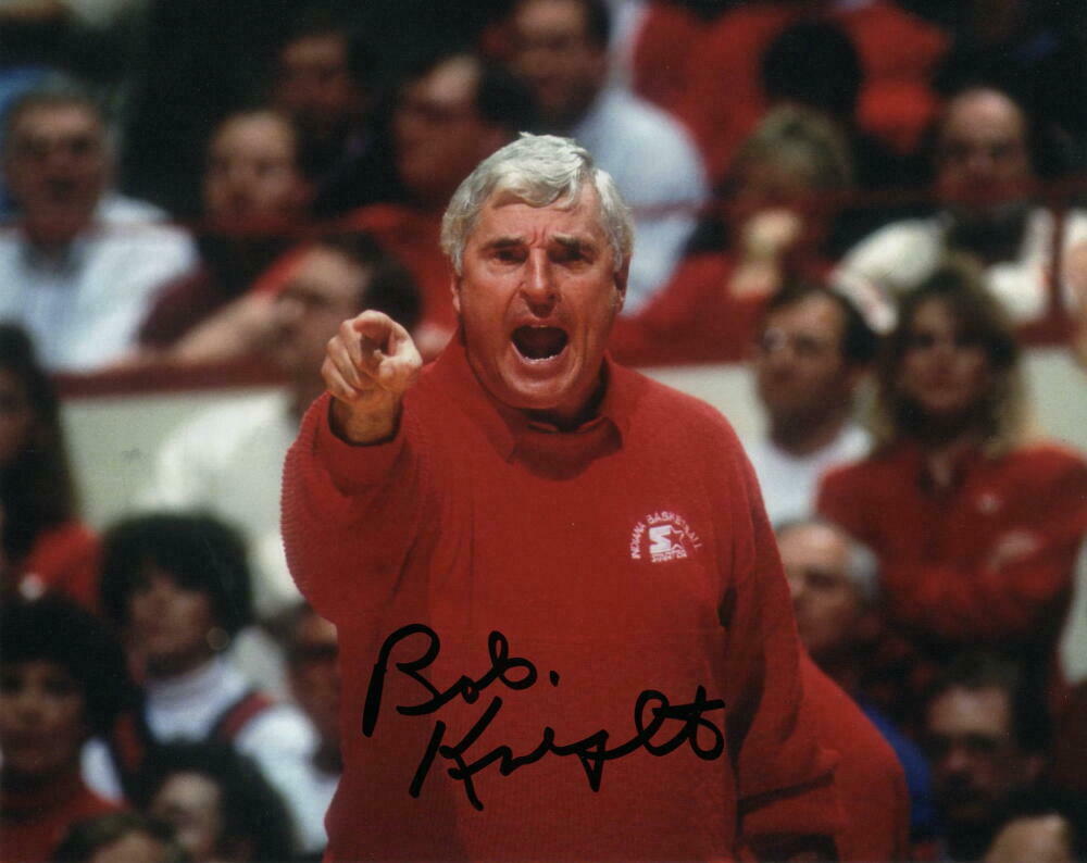 BOBBY BOB KNIGHT SIGNED AUTOGRAPH 8X10 PHOTO - LEGENDARY INDIANA ...