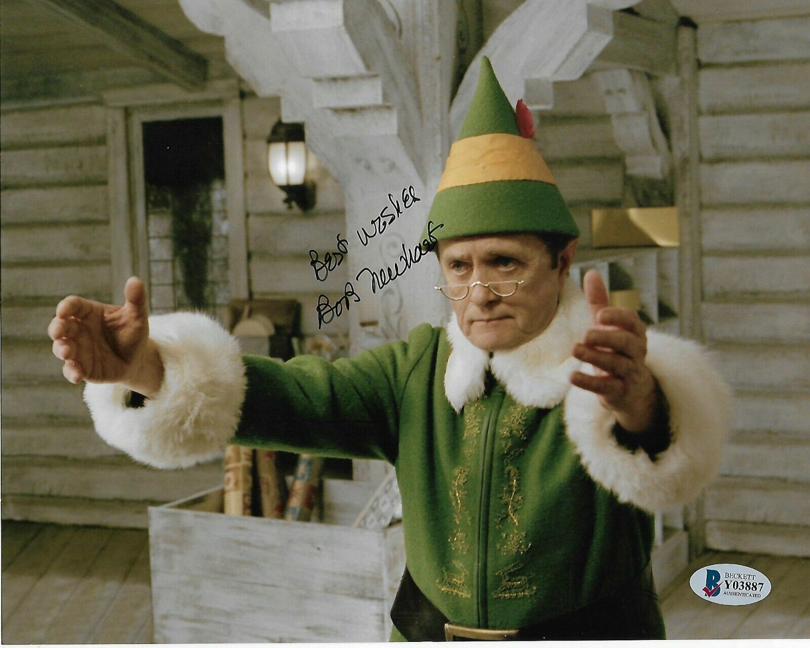BOB NEWHART AUTOGRAPHED SIGNED ELF PAPA ELF BAS COA 8X10 PHOTO ...
