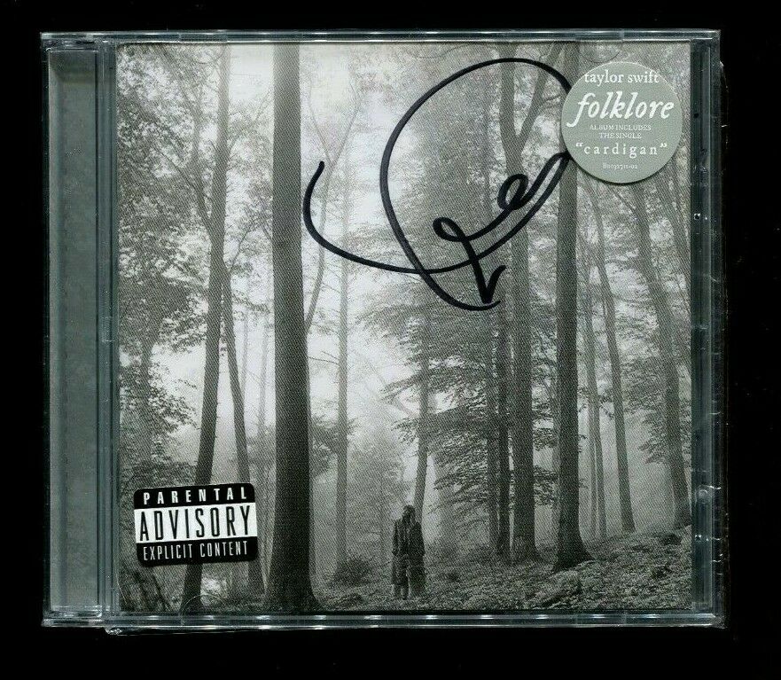 TAYLOR SWIFT signed autographed "FOLKLORE" CD FROM RECORD LABEL SEALED ...