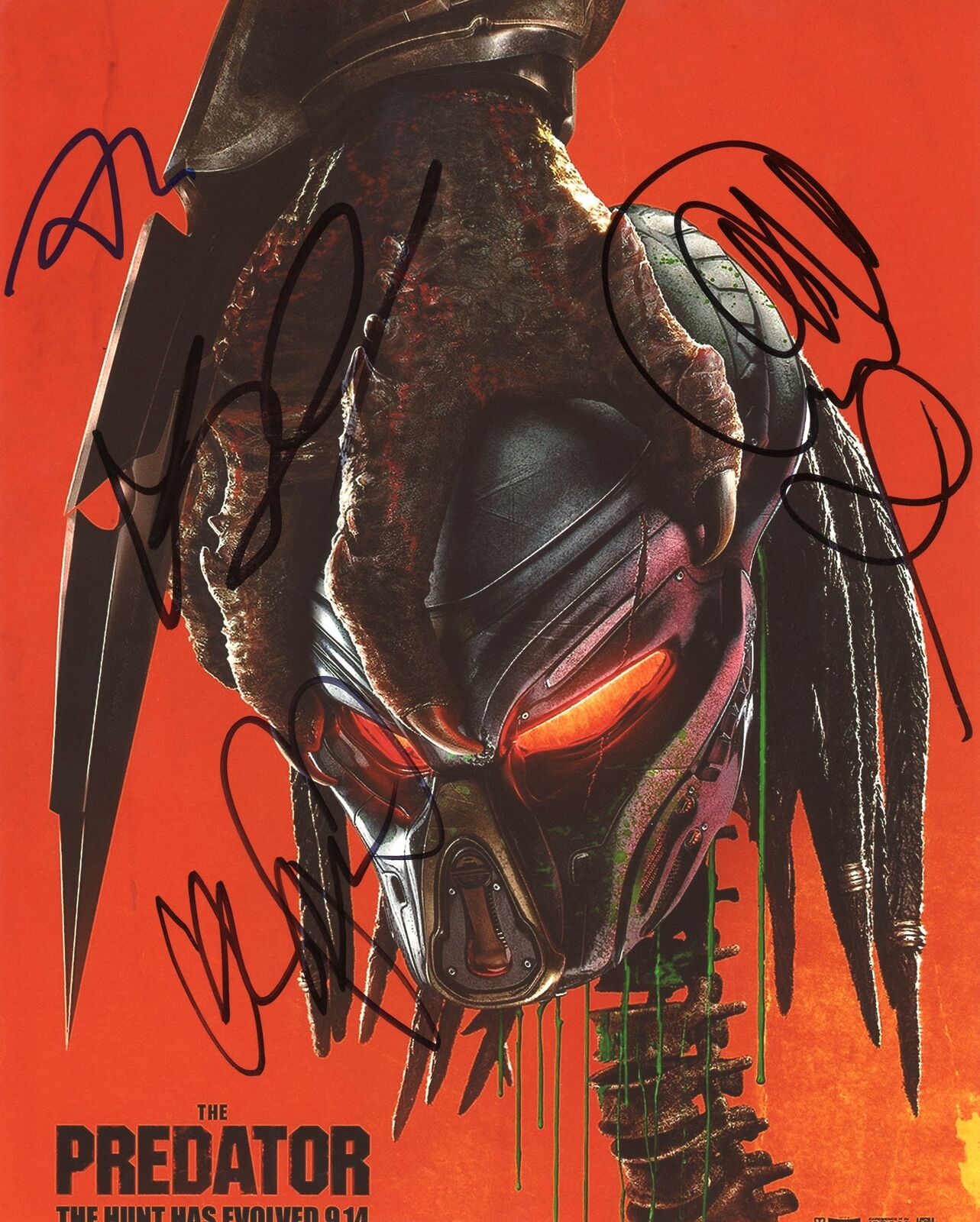 "The Predator" Cast AUTOGRAPHS Signed 8x10 Photo X4 ACOA Collectible ...