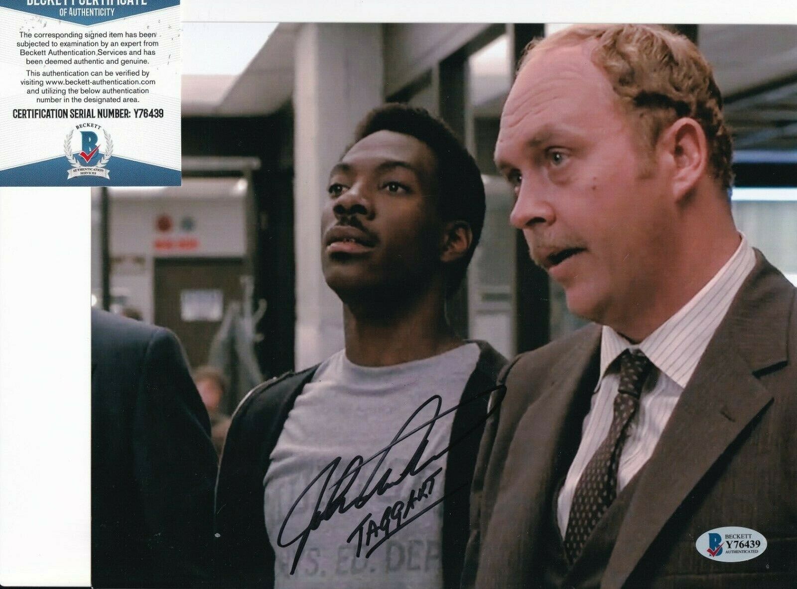 JOHN ASHTON signed (BEVERLY HILLS COP) Movie 8X10 photo BECKETT BAS ...