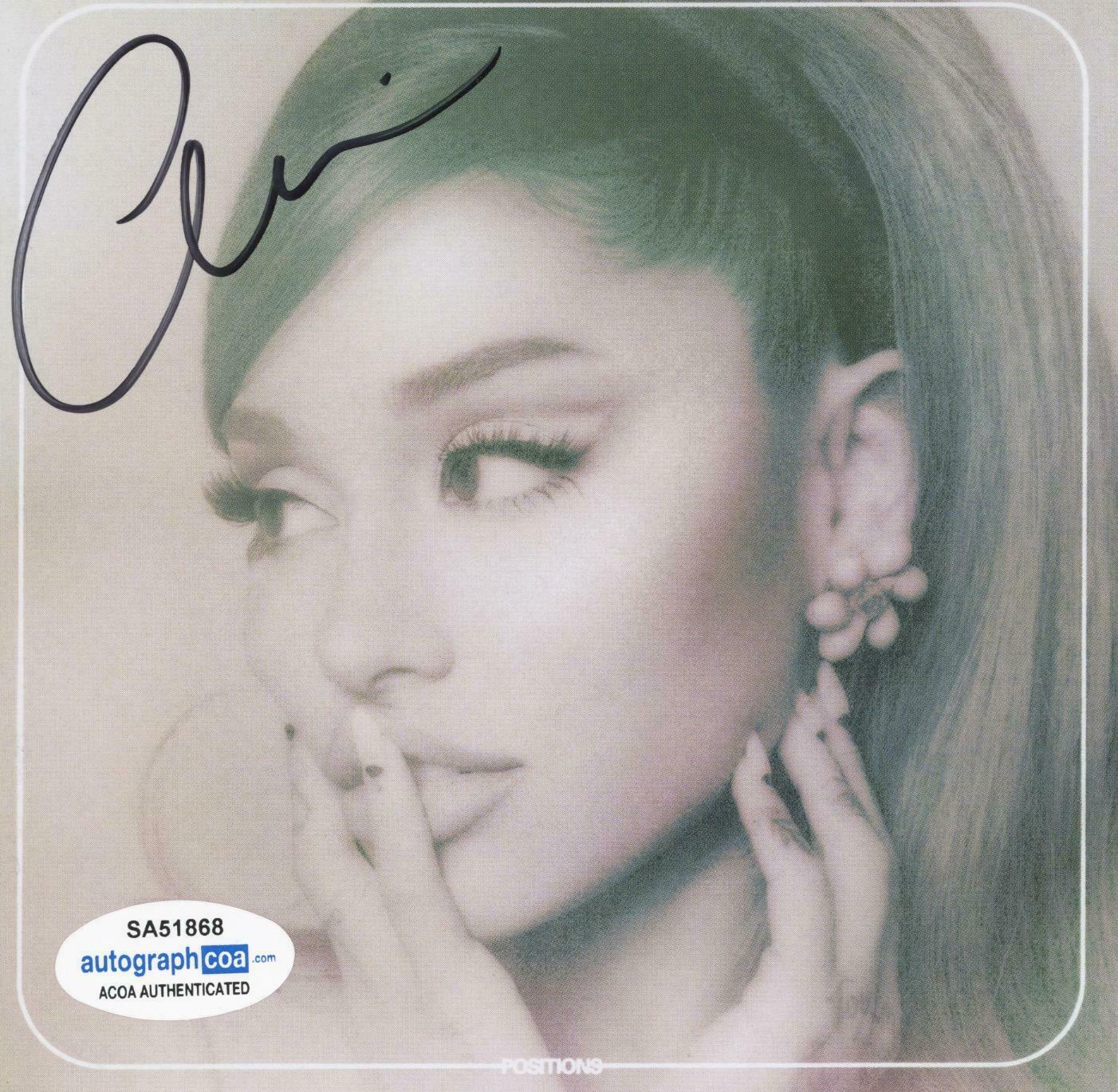 Ariana Grande "Positions" AUTOGRAPH Signed Booklet + CD ACOA ...