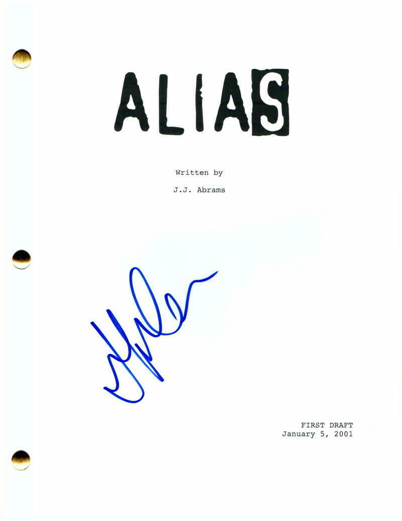 JENNIFER GARNER SIGNED AUTOGRAPH ALIAS FULL PILOT SCRIPT - JJ ABRAMS ...
