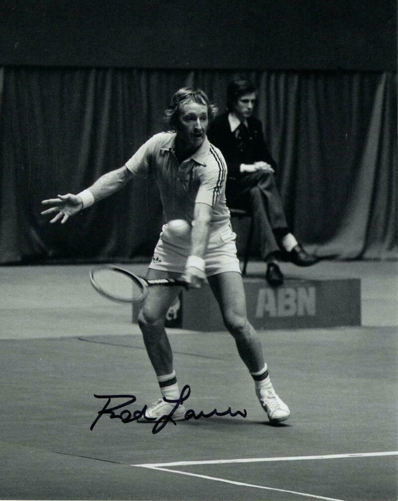 ROD LAVER SIGNED AUTOGRAPH 8X10 PHOTO - TENNIS ICON, WIMBLEDON CHAMPION ...