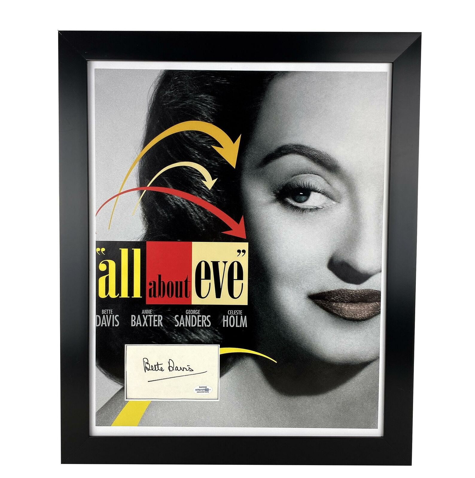 All About Eve Bette Davis Autographed Signed 16x20 Custom Poster Photo ...