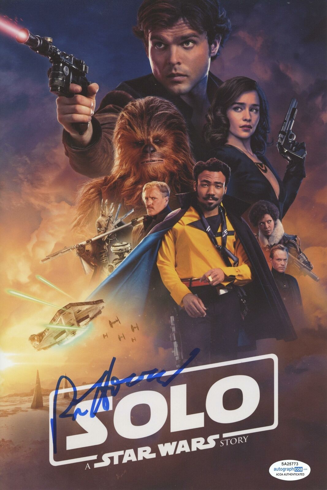 Star Wars Solo Ron Howard Autographed Signed 8x12 Photo ACOA ...