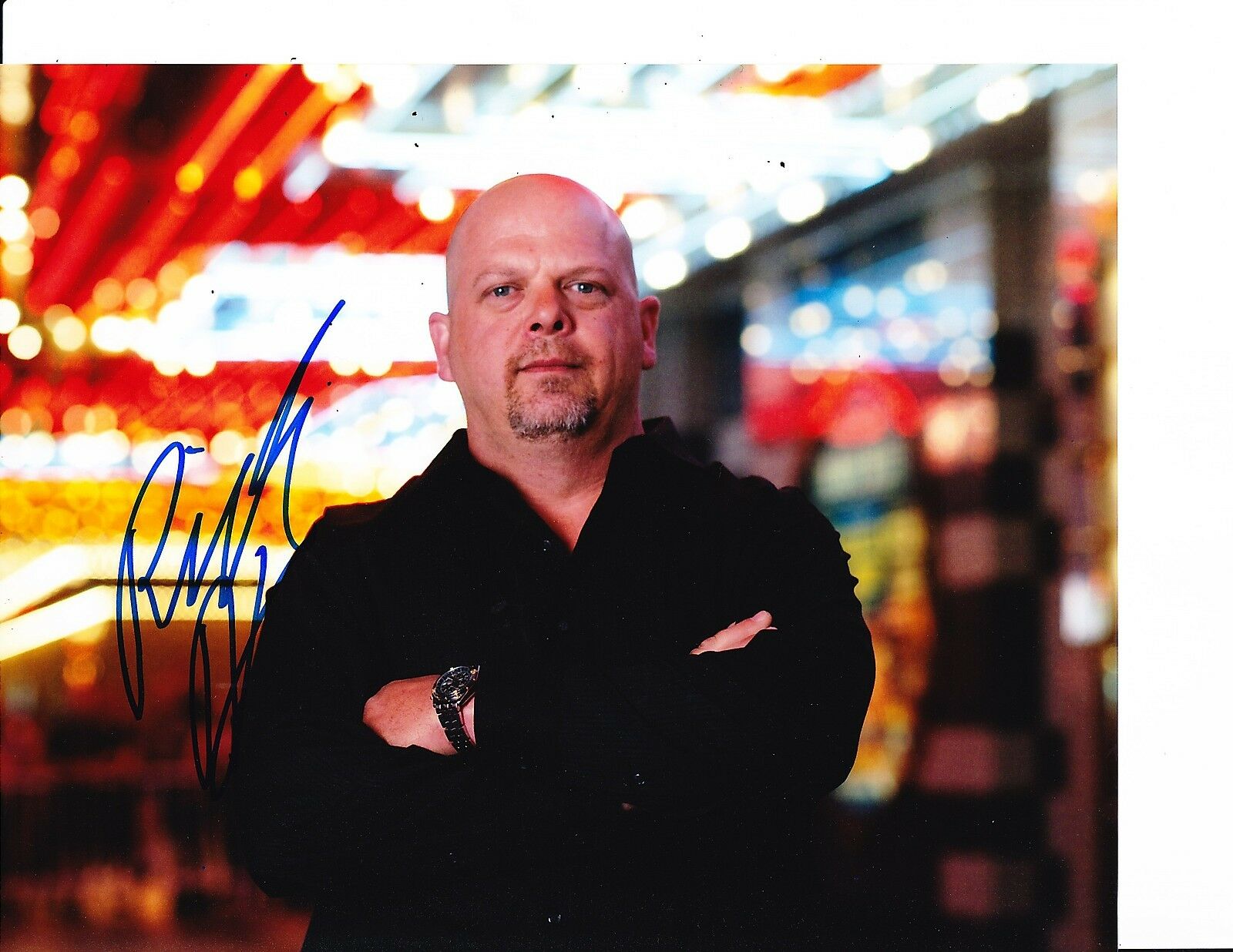 PAWN STARS RICK HARRISON SIGNED ON THE STRIP 8X10 Collectible ...