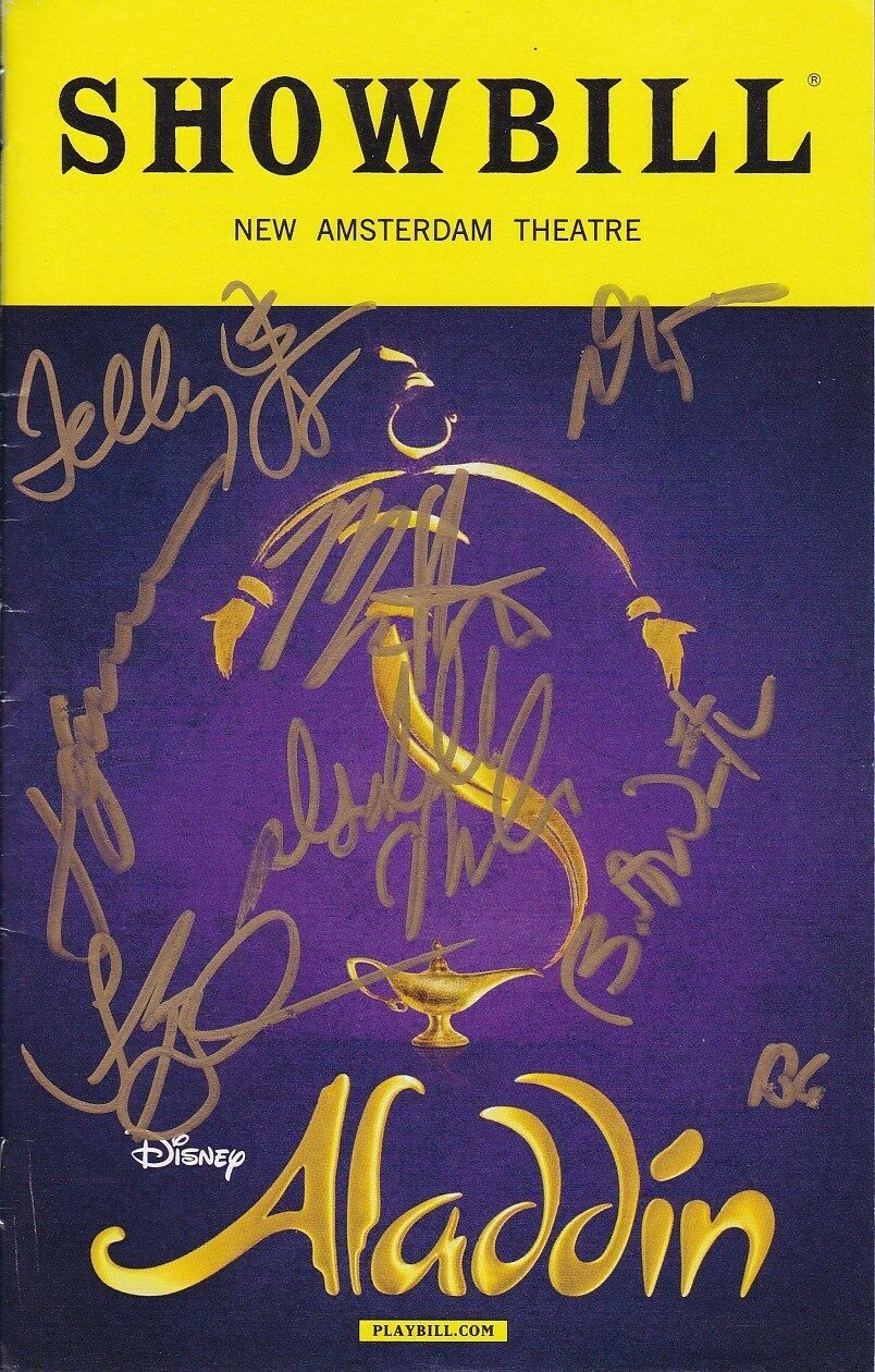 DISNEY ALADDIN signed autographed CAST playbill Collectible Memorabilia ...