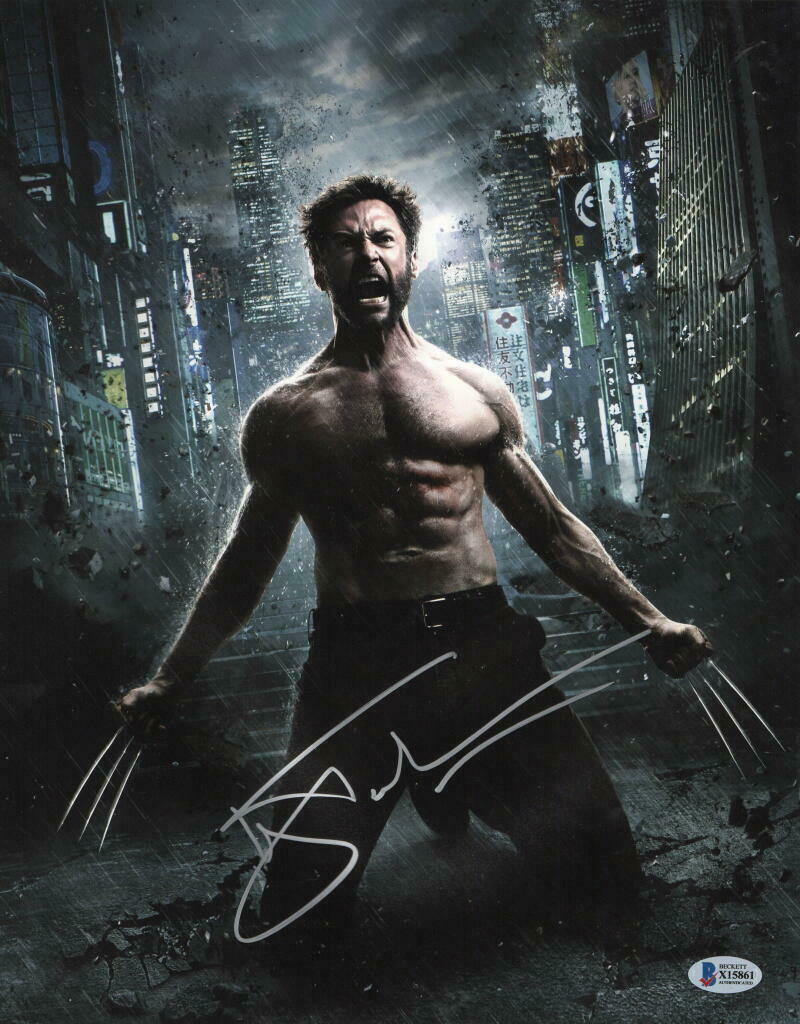HUGH JACKMAN SIGNED 11X14 PHOTO X-MEN WOLVERINE MARVEL AUTOGRAPH ...