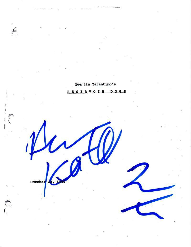 QUENTIN TARANTINO HARVEY KEITEL SIGNED FULL RESERVOIR DOGS SCRIPT ...